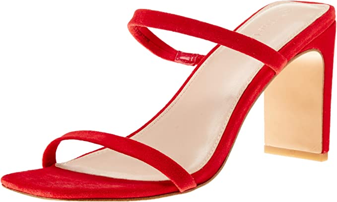 Best red double strap high heel mules - High heels daily